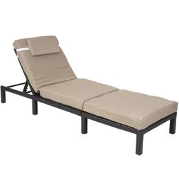 MCW SONNENLIEGE Anthrazit, Cremewei&szlig;
