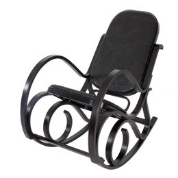 MCW SCHAUKELSTUHL Walnuss Dekor, Schwarz
