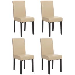 MCW ESSZIMMERSTUHL Beige, Dunkelbraun 4er-Set
