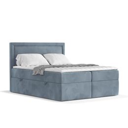 BOXBETT Jodan 120/200 cm Blau grau im Magic Velvet Stoff