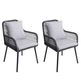 MCW GARTENSTUHL Anthrazit, Grau