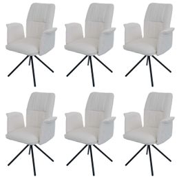 MCW ESSZIMMERSTUHL Cremewei&szlig; 6er-Set