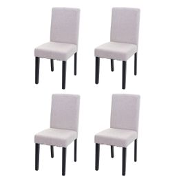 MCW ESSZIMMERSTUHL Beige, Dunkelbraun 4er-Set