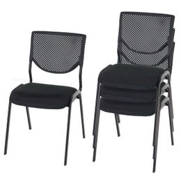 MCW BESUCHERSTUHL Schwarz 4er-Set