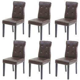 MCW ESSZIMMERSTUHL Braun 6er-Set
