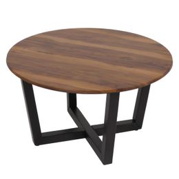MCW COUCHTISCH rund Braun