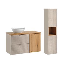 BADM&Ouml;BEL 100.4cm Manoa 2er-Set Kaschmir