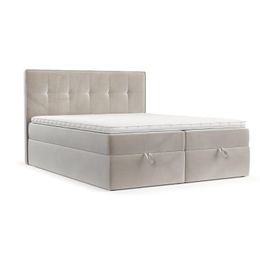 BOXBETT Tivra 140/200 cm Hellbeige im Paros Stoff