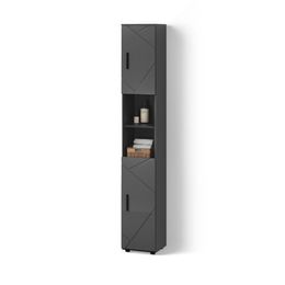 BADSCHRANK Ronco Anthrazit Hochglanz 30 x 192 cm