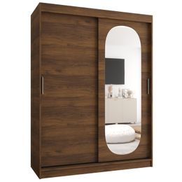 SCHIEBET&Uuml;RENSCHRANK mit Spiegel ROYAL 200/150/62 2-t&uuml;rig