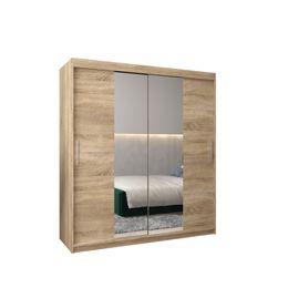 SCHIEBET&Uuml;RENSCHRANK mit Spiegel TOKYO 1 200/180/62 2-t&uuml;rig