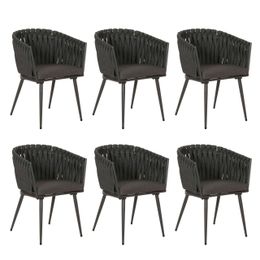 MCW ESSZIMMERSTUHL Anthrazit, Grau 6er-Set
