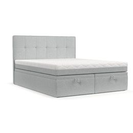 BOXBETT Arivo 140/200 cm Hellgrau im Riva Stoff