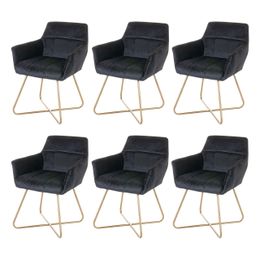 MCW ESSZIMMERSTUHL Schwarz 6er-Set