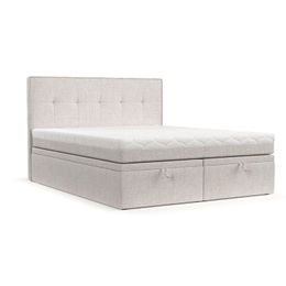 BOXBETT Arivo 140/200 cm Hellbeige im Neve Stoff