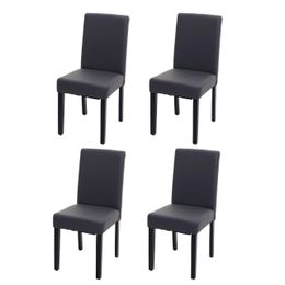 MCW ESSZIMMERSTUHL Grau, Dunkelbraun 4er-Set