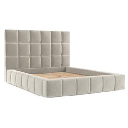 POLSTERBETT Skiathos mit Stauraum 180/200 cm Hellbeige im Terra NW Stoff