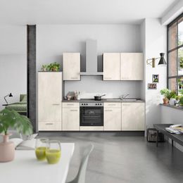 Nobilia K&uuml;chenblock Riva Low m. Ger&auml;ten Wei&szlig;