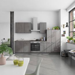 Nobilia K&uuml;chenblock Riva Low m. Ger&auml;ten Schieferfarben