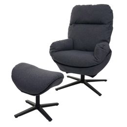 MCW RELAXSESSEL + HOCKER Grau