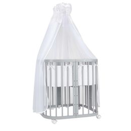 BABYBETT GREY, 7in1 mit Matratze