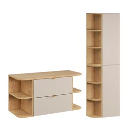 WASCHTISCHUNTERSCHRANK 100.4cm Azel 2er-Set Kaschmir