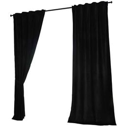 gardinenbox VORHANG 2ER SET MILANO HxB 280x135 cm Schwarz
