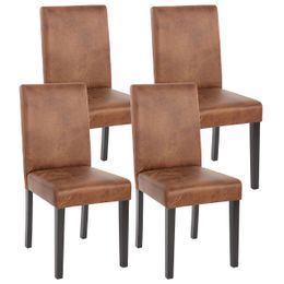 MCW ESSZIMMERSTUHL TEXTIL Braun 4er-Set
