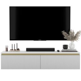 TV-SCHRANK Selene Wei&szlig; matt Glamour 140 cm
