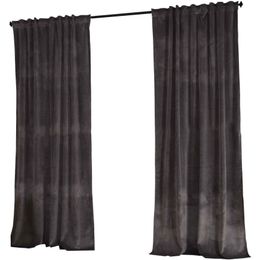 gardinenbox VORHANG 2ER SET MILANO HxB 235x135 cm Grau