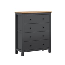 KOMMODE Duck Anthrazitgrau und Holz