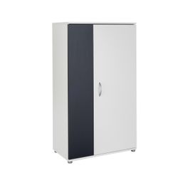 Arthur Berndt MEHRZWECKSCHRANK 70/121/35 cm Wei&szlig; Anthrazit