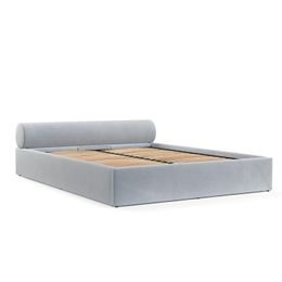 POLSTERBETT Solvo mit Stauraum 180/200 cm Hellgrau im Paros Stoff