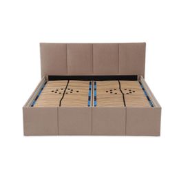 Halmon Schlafkomfort Betten POLSTERBETT Dalas Sahara 160 x 200 x 40 cm Stauraum Mit hochwertiger Matratze H3 (bis 120 kg) und Lattenrost