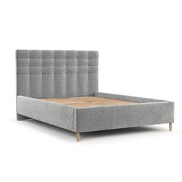POLSTERBETT Soma 180/200 cm Hellgrau im Lotta Stoff