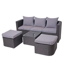 MCW LOUNGE-SET Anthrazit, Hellgrau