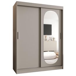 SCHIEBET&Uuml;RENSCHRANK mit Spiegel ROYAL 200/150/62 2-t&uuml;rig