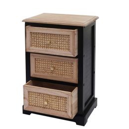 MCW KOMMODE Schwarz, Braun