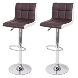 MCW BARHOCKER Braun, Wei&szlig; 2er-Set