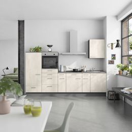 Nobilia K&uuml;chenblock Riva Low m. Ger&auml;ten Wei&szlig;