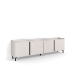 LOWBOARD, Beige, 207/35/61cm, mit Beinen
