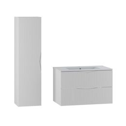 BADM&Ouml;BEL 80cm Tao 2er-Set Wei&szlig;