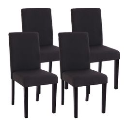 MCW ESSZIMMERSTUHL Schwarz, Dunkelbraun 4er-Set