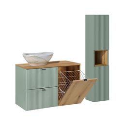 BADM&Ouml;BEL 90.4cm Jade 2er-Set Gr&uuml;n