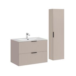 BADM&Ouml;BEL 80.2cm Adriel 2er-Set Beige