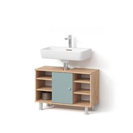 WASCHBECKENUNTERSCHRANK Fucino Gr&uuml;n 80 x 54 cm
