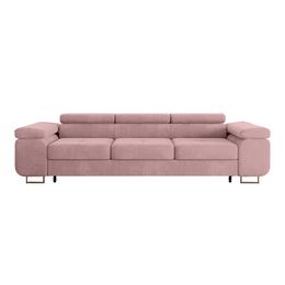 SCHLAFSOFA Wilson 3 Sitzpl&auml;tze Korallenrosa