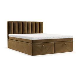 BOXBETT Lume 200/200 cm Honiggelb im Kronos Stoff