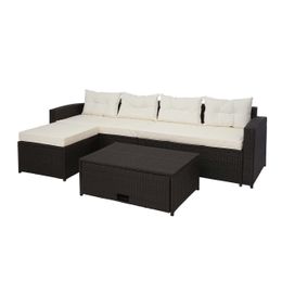 MCW POLY-RATTAN GARNITUR Braun, Beige