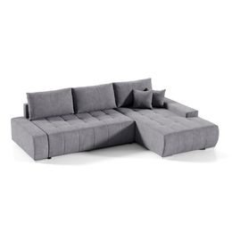 ECKSOFA Jonas 4 Sitzpl&auml;tze Grau